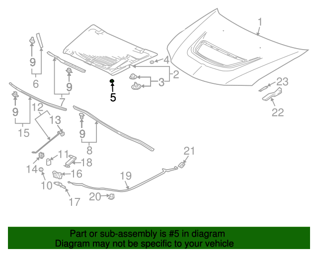 1984-2006 Mitsubishi Insulator Clip MB270053 | Factory Mitsubishi Parts
