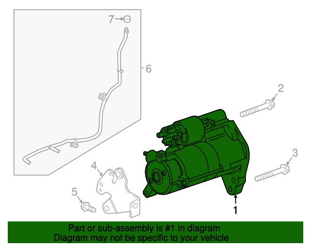 Genuine OEM Starter Motor Part# LR080299 Fits 2016-2021 Land Rover: Up ...