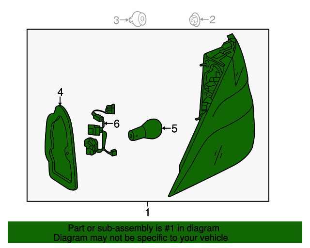 166-906-34-01 - Tail Light Assembly 2012-2015 Mercedes-Benz ...