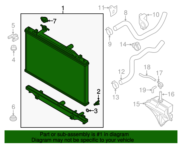 2017-2024 Mazda CX-5 Radiator pyfw15200 | TascaParts.com