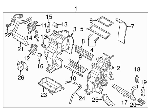 Evaporator & Heater Components for 2017 Kia Rio | OEM Parts Online