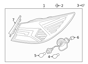 2019-2020 Hyundai Elantra Tail Lamp Assembly 92402-F2510 | OEM Parts Online