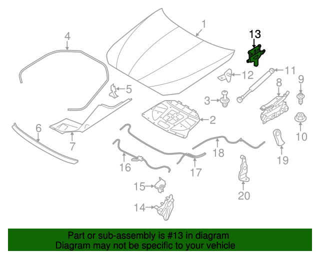 51-23-7-184-436 - Gate - 2010-2017 BMW | Buy BMW Parts Now