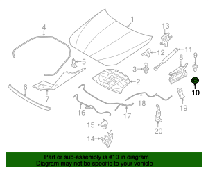 Genuine BMW 07-14-6-970-706 | Hinge Nut | FREE Shipping on Most Orders ...