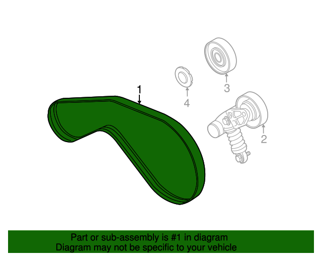 2007-2012 Audi Serpentine Belt 079-903-137-AA | Audi USA Parts