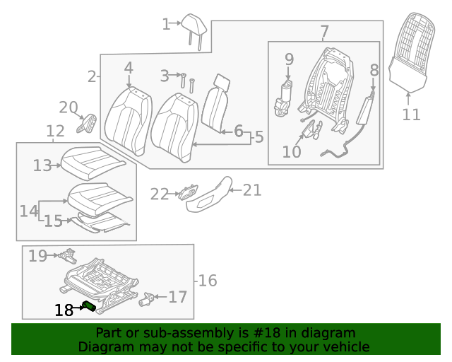 886A1-L1000 - Seat Motor 2020-2024 Hyundai | AutoNation Parts