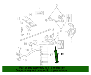2000-2006 GM GM 19300054 Front Shock Absorber Kit | GM Outlet