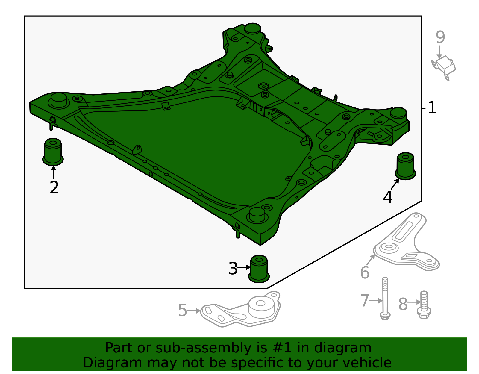 62405-L2500 - Engine Cradle 2025 Kia K5 | Kia.Parts Store