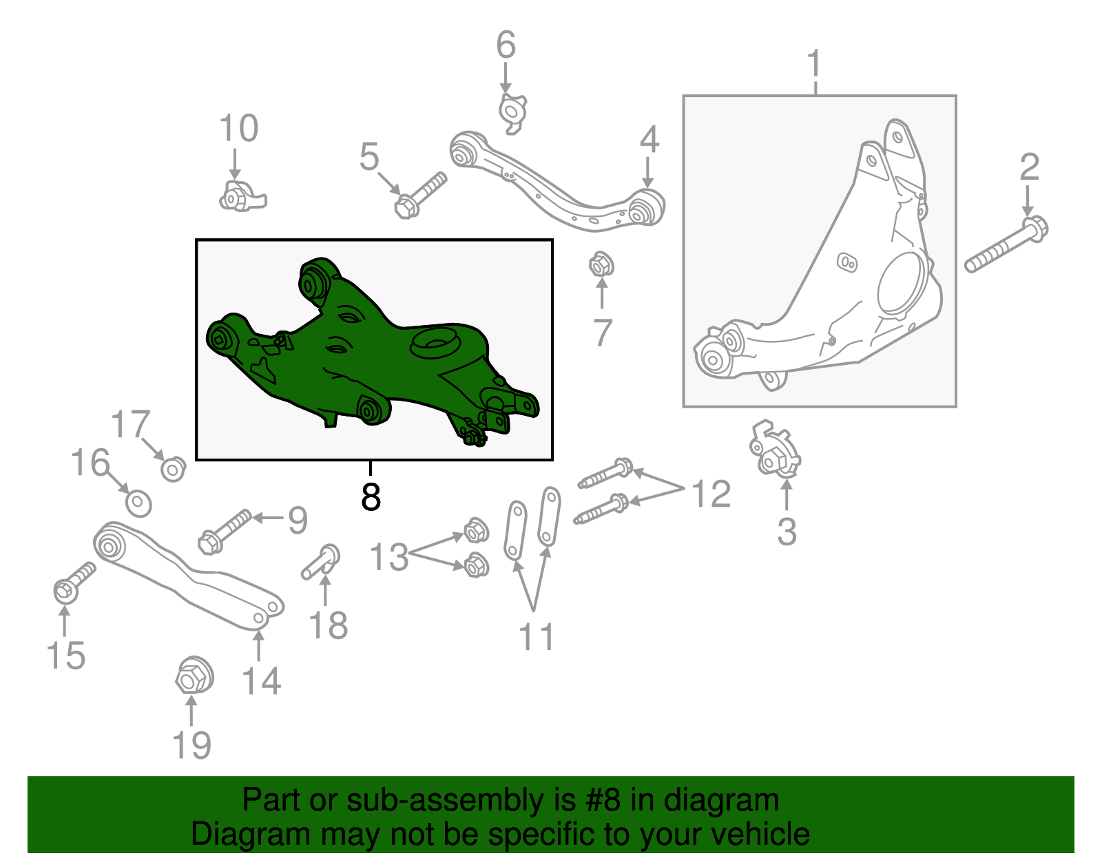 2013-2024 Land Rover Lower Control Arm LR139495 | OEM Parts Online