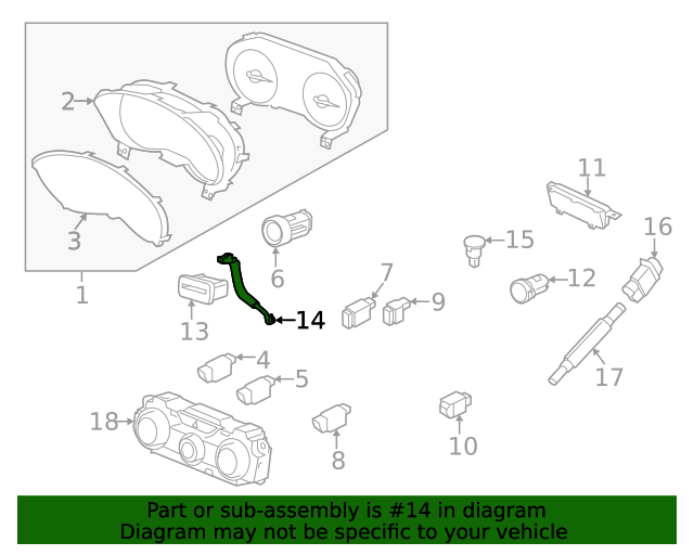 2020-2023 Subaru Crosstrek Wire 86273FL000 | Subaru Parts Store