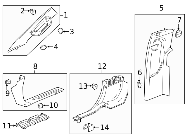 2019-2021 GM Rear Sill Plate - Driver's Side (LH) 84652255 | TascaParts.com