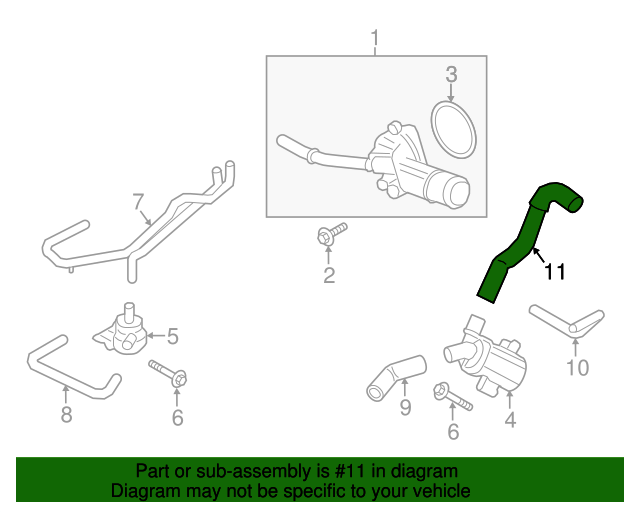 2013-2020 Ford Inlet Hose DS7Z-8N029-A | TascaParts.com