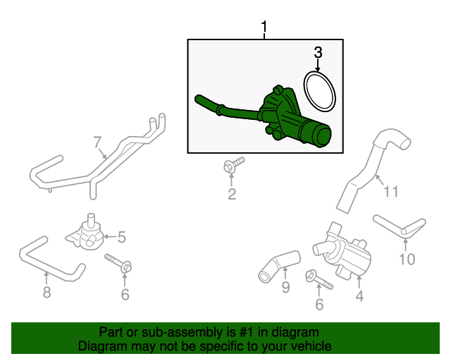 2013-2020 Ford OEM NEW 2013-2020 Ford Fusion Water Pump Assembly DS7Z ...