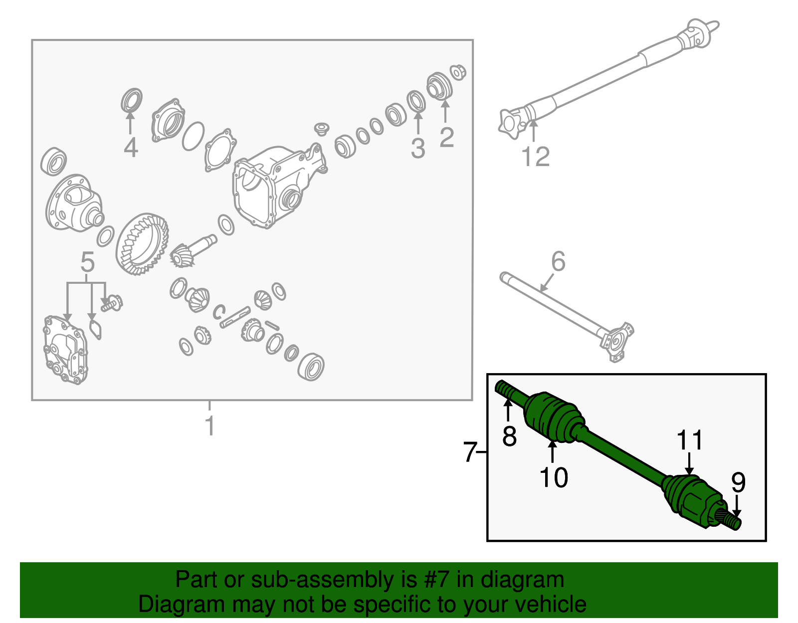 2016-2019 Infiniti Axle Assembly 39101-4HK1A | OEM Parts Online