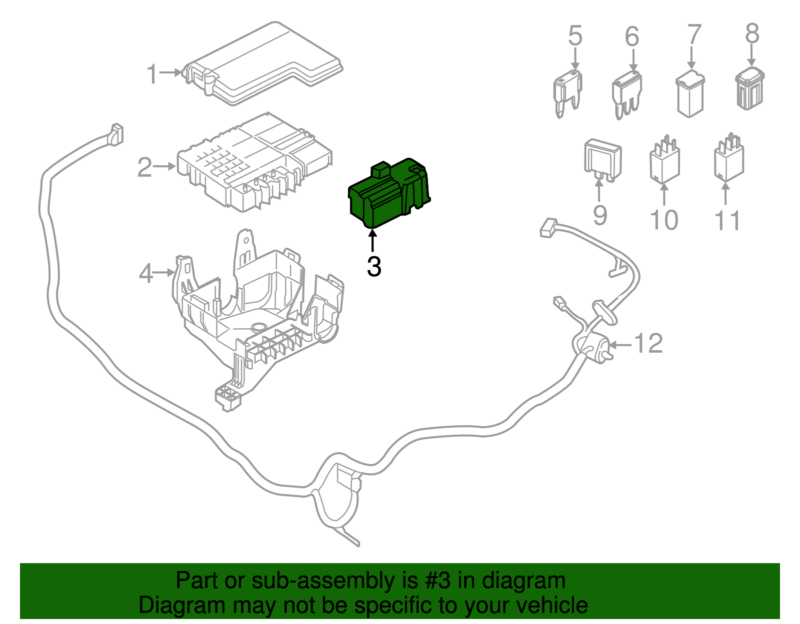 KL3Z-14A068-B - Junction Block 2020 Ford F-150 | Big 3 Auto Parts