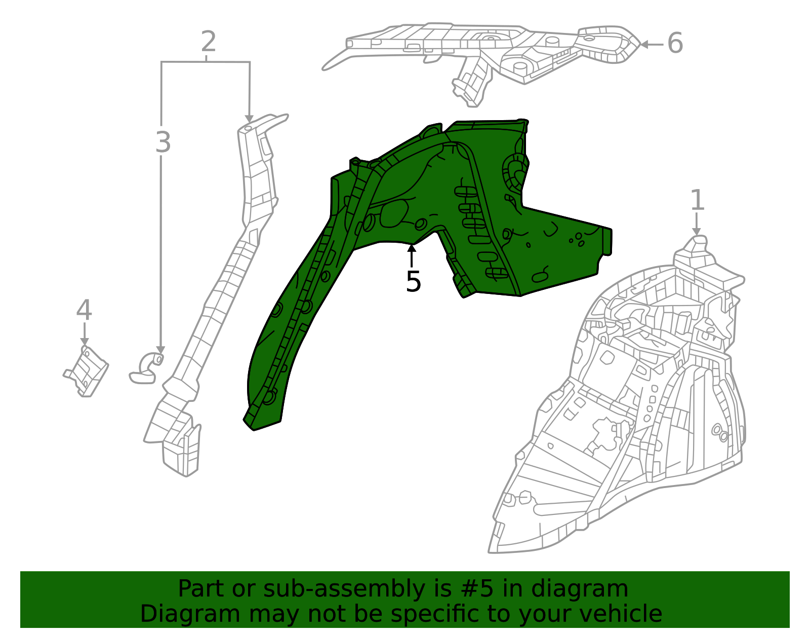 64301-T20-A00ZZ - 2022-2025 Honda Civic - Outer Wheelhouse | Genuine ...