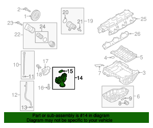 Genuine Oil Pump for 2010-2019 Hyundai | Part# 21310-3CBA0 | Hyundai ...