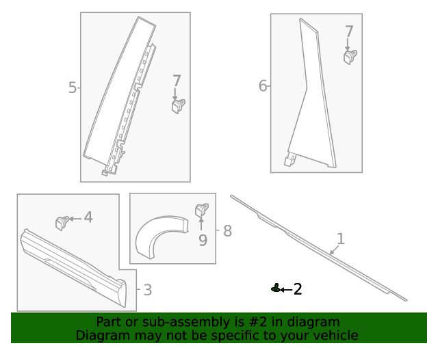 2021 Ford Bronco Sport Belt Molding Screw -W715453-S450B | TascaParts.com