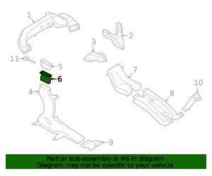 2019-2023 BMW Floor Duct Connector 64-11-6-845-710 | BMW Mini Parts Solutions
