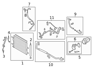 Genuine Condenser Assembly for 2019-2023 Hyundai Kona Electric | Part ...