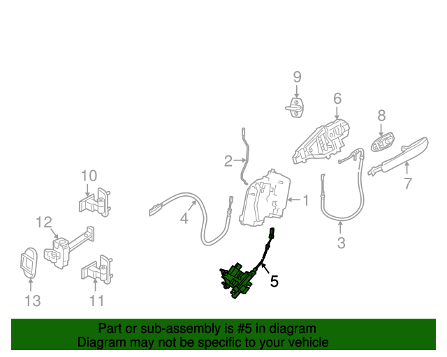 51-21-5-A36-EA1 - Door Lock Actuator Motor 2016-2022 BMW ...