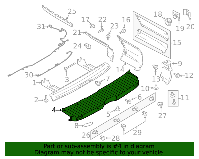 LK4Z-17C829-FA - Bumper Cover - 2019-2020 Ford | OEM Ford Parts Outlet
