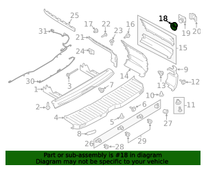 Genuine OEM Ford Part - Bumper Cover Support Rail Insulator BK3Z-16758 ...