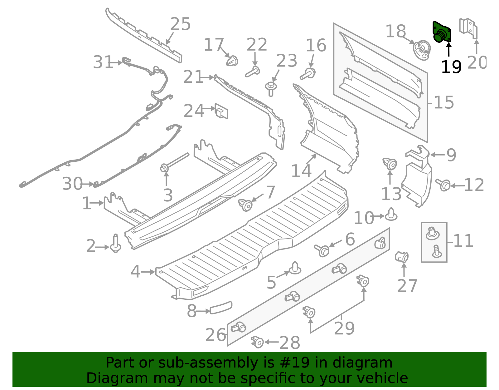 BK3Z-61247A64-C - Bumper Outer Support 2015-2024 Ford | Big 3 Auto Parts