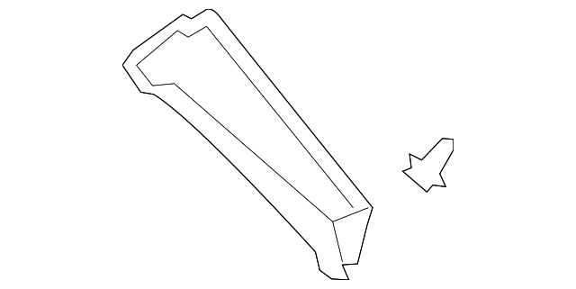 166-690-05-25-8N84 - Pillar Trim 2012-2015 Mercedes-Benz | Mercedes ...