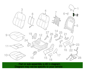 2017-2024 Nissan Headrest Guide 87603-4BU0A | Temecula Nissan Parts