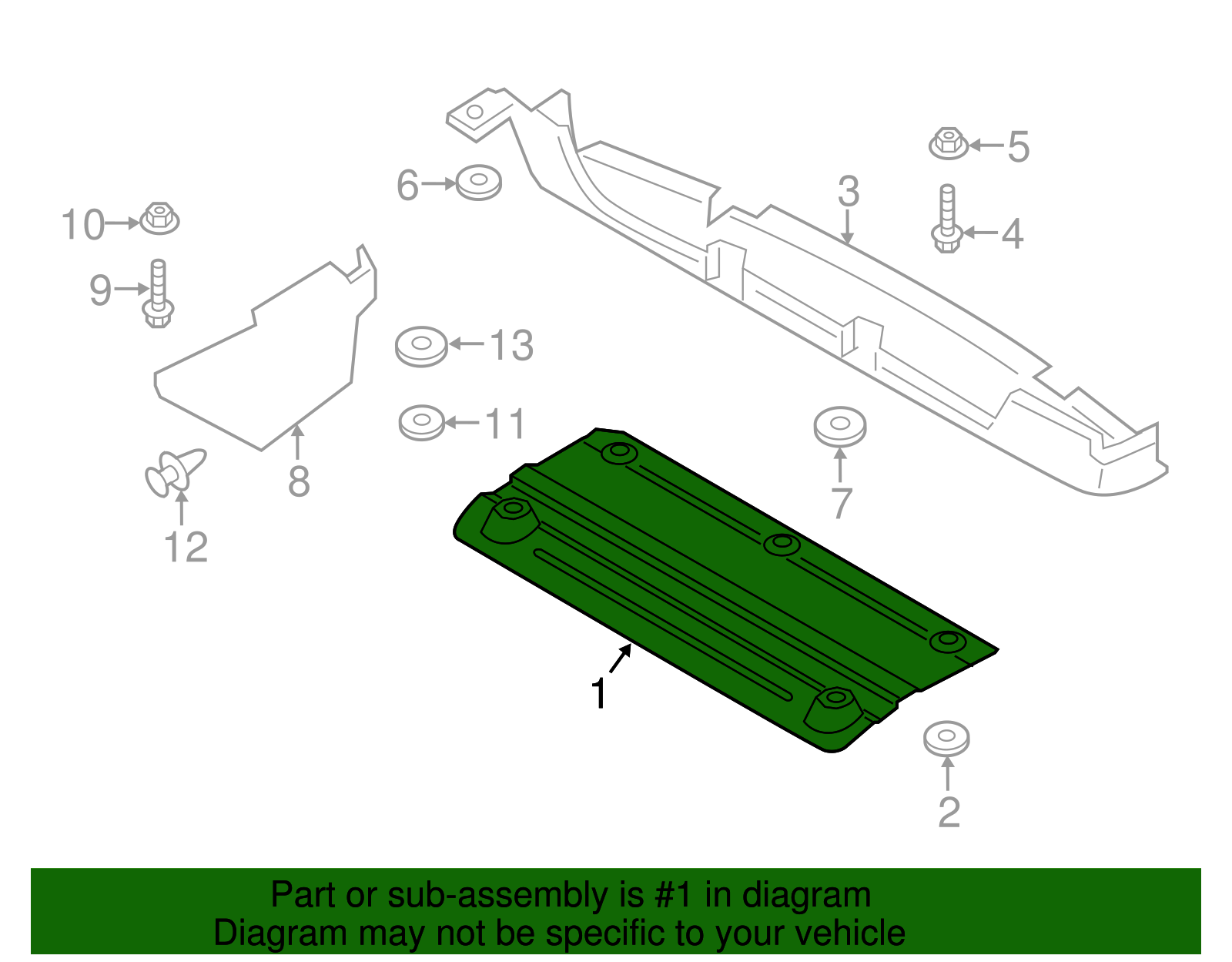 HG9Z-5411434-A - Front Deflector 2017-2020 Ford | Big 3 Auto Parts