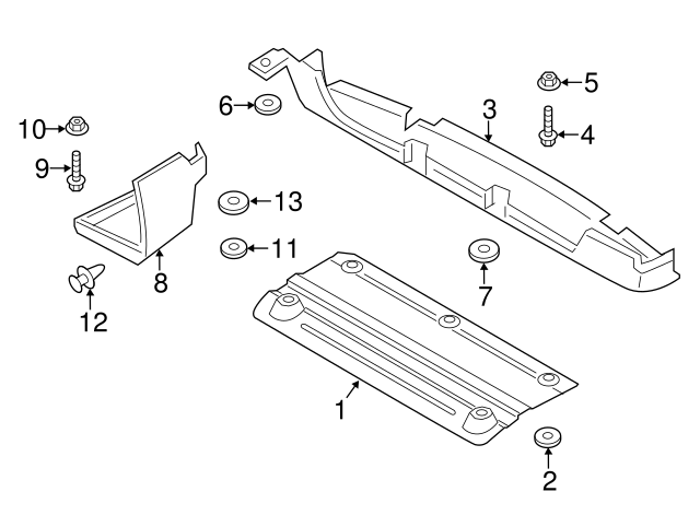 2013-2020 Ford Front Deflector DG9Z-5411434-A | TascaParts.com