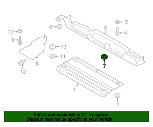 Ford Dealership 2013-2020 Ford Rear Deflector Clip W711304-S300 | Ford ...