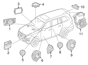 166-820-24-02 - Speaker 2013-2019 Mercedes-Benz | AutoNationParts.com
