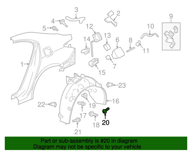 90103-TA0-000 - Screw, Tapping (5X20) 2009-2021 Acura | My Acura Parts