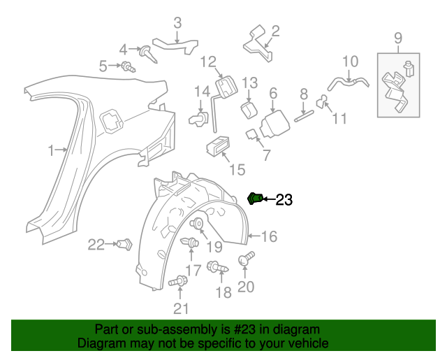 2004-2021 Acura Grommet, Screw (5MM) 90682-SDA-A01 | Acura Parts World