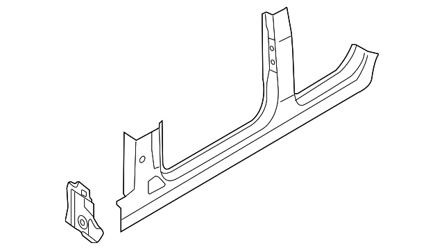 2013-2016 Audi allroad Rocker Panel 8K9-809-848-AA | Audi OEM Parts