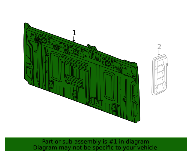 2019-2023 GM Rear End Panel 84612731 | GMPartsDirect.com