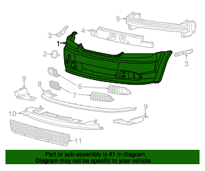 2011-2020 Dodge Journey Bumper Cover 1SW02TZZAC | Mopar Parts Canada