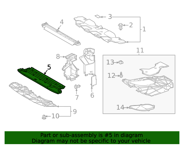 16592-F0040 - Radiator Support Air Deflector - 2021-2024 Toyota | OEM ...