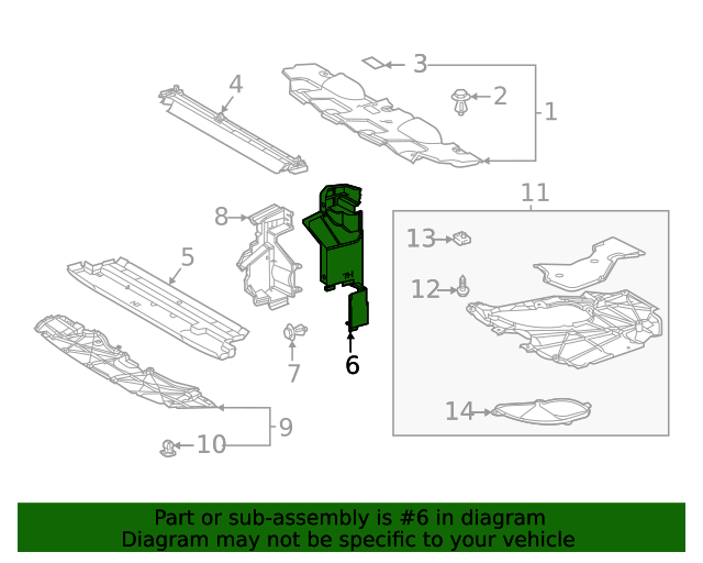 2021 Toyota Venza Air Guide 16595-25150 | Retail Performance Auto Parts