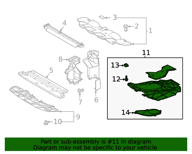 2020-2024 Toyota Engine Cover 51420-48040 | Toyota Parts Center