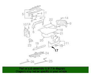1995-2008 Toyota Rear Trim Panel Clip 90468-04152 | Toyota Parts