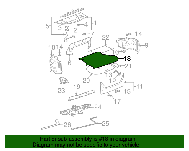 64711-AA030-C0 - Floor Mat 2002-2008 Toyota | AutoNationParts.com