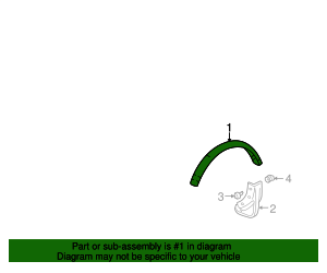 2004-2006 Lexus LS430 Wheel Opening Molding 75874-50040 | OEM Parts Online