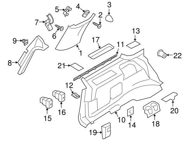 2015-2017 Ford Cup Holder FL1Z-7813560-BB | OEM Parts Online
