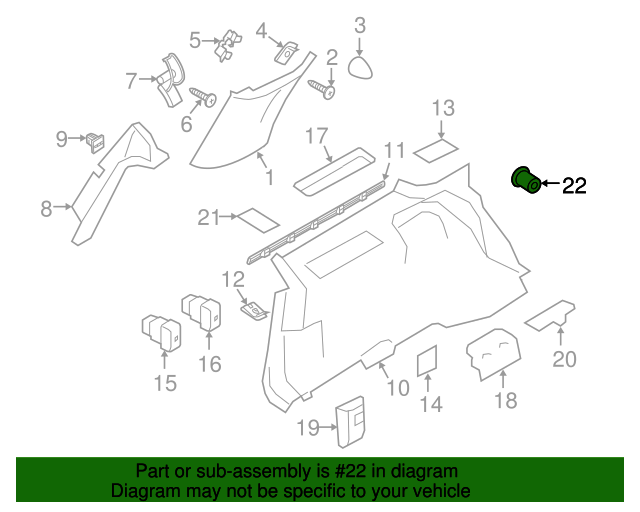 2007-2017 Ford Lock Switch - Driver's Side (LH) 7L1Z-78432A38-AA ...