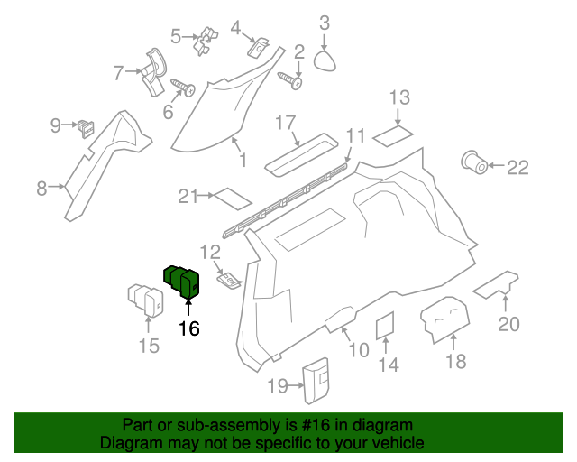7L1Z-14C715-BA - Switch Assembly - 2007-2017 Ford | Lasco Auto Parts