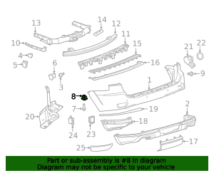 2017-2021 Mopar Lower Cover Retainer Nut 6510197AA | TascaParts.com