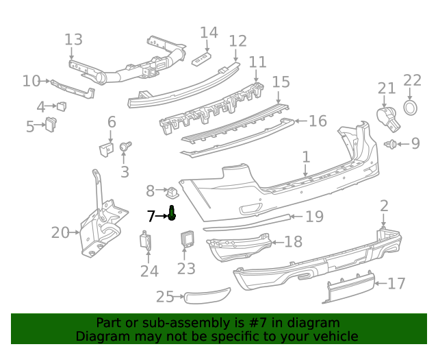 2014-2023 Mopar Fog Lamp Assembly Screw 68090949AA | TascaParts.com